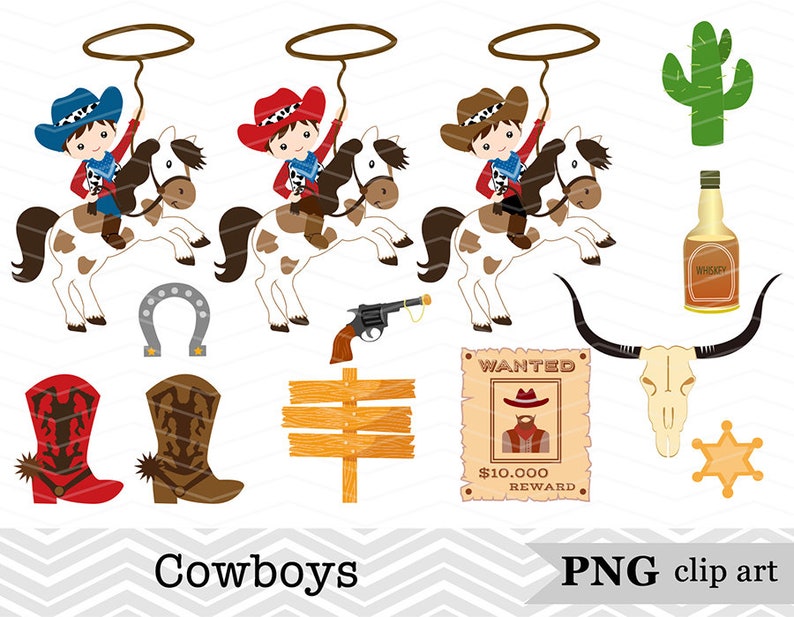 46 Little Western Cowboy Clip Art, Western Boy Clipart, Cowboy Clipart ...