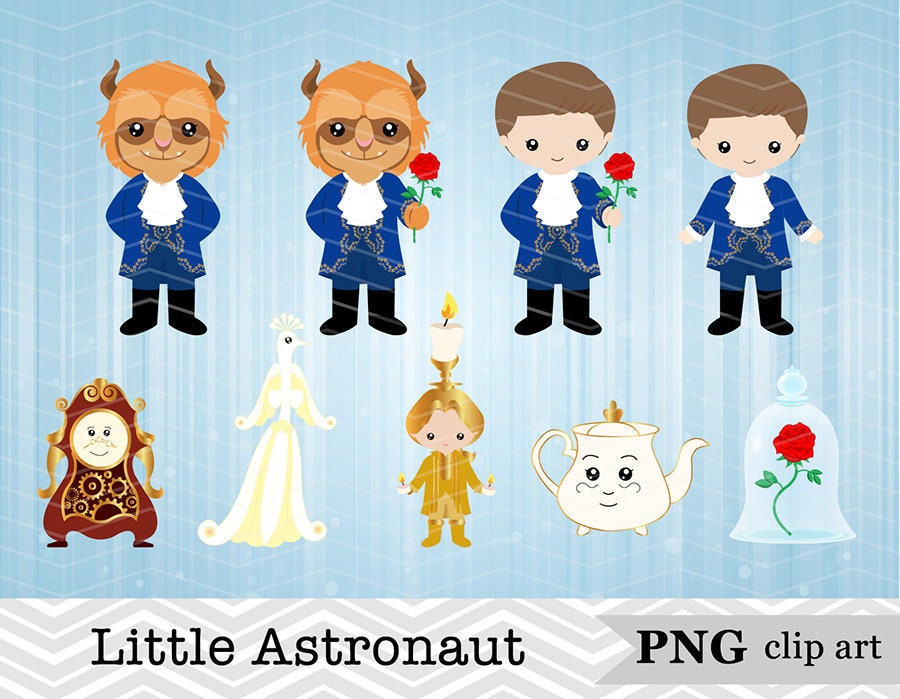 16 Beauty and the Beast Clip Art, Beauty and the Beast Clipart, Bella ...
