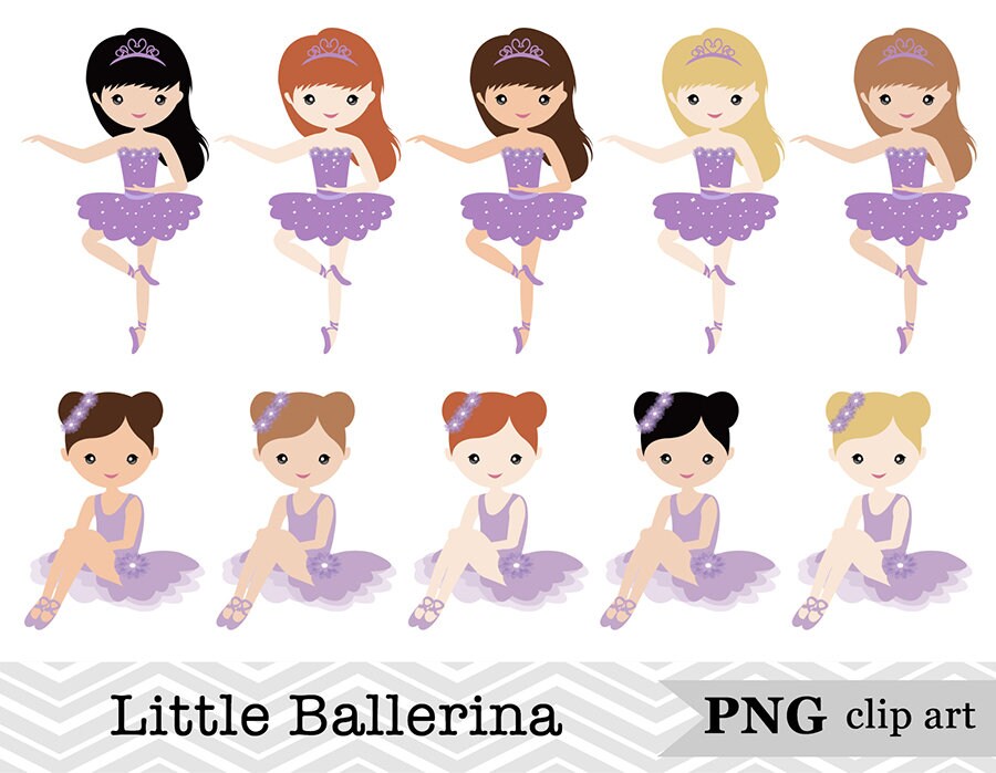 34 Little Ballerina Clip Art, Purple Ballerina Girl Clipart, Girl ...