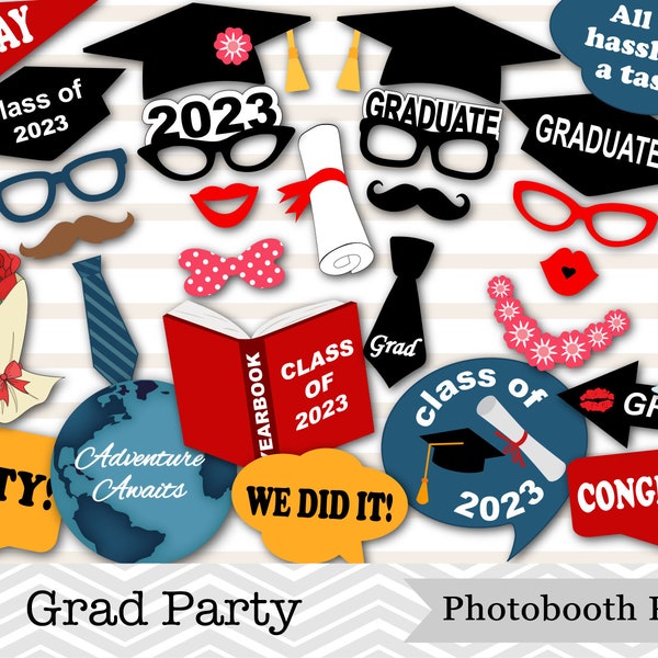 Graduation Photo Booth Props - Etsy