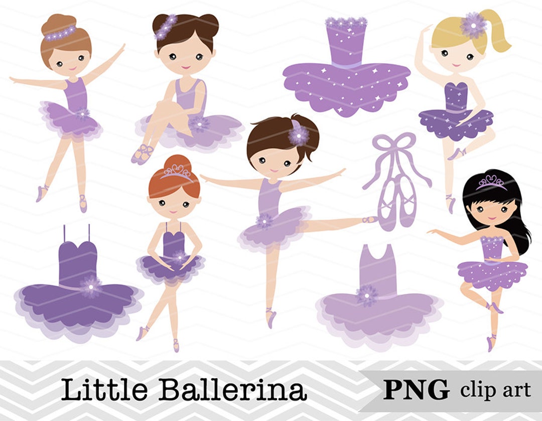 34 Little Ballerina Clip Art, Purple Ballerina Girl Clipart, Girl ...