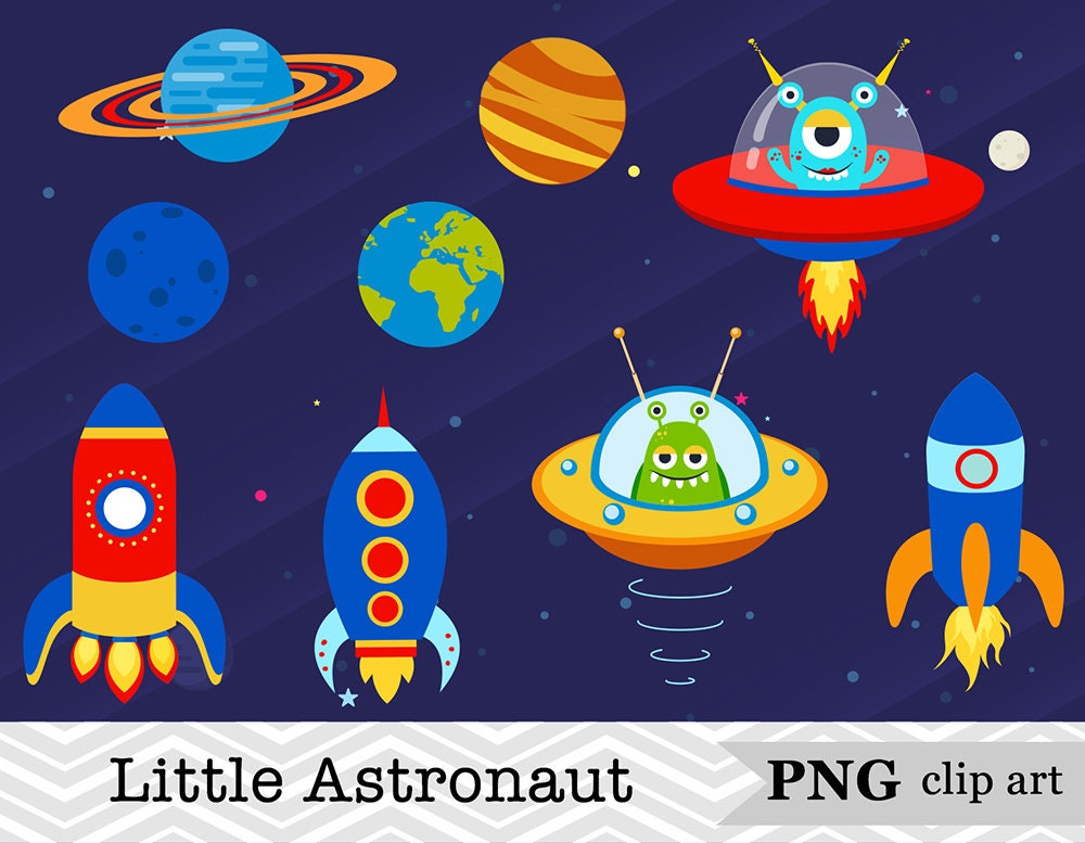 23 Little Astronaut Clip Art, Space Adventure Clipart, Boy and Girl ...