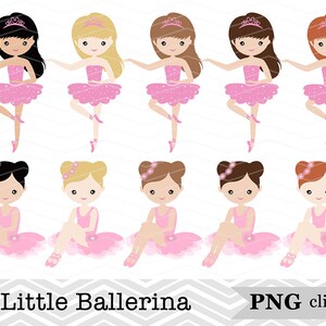 34 Little Ballerina Clip Art, Pink Ballerina Girl Clipart, Girl Dancing ...