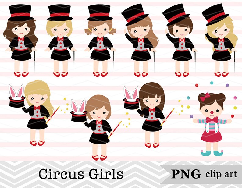 28 Circus Girl Clip Art, Little Circus Girls Clipart, Carnival Clipart ...