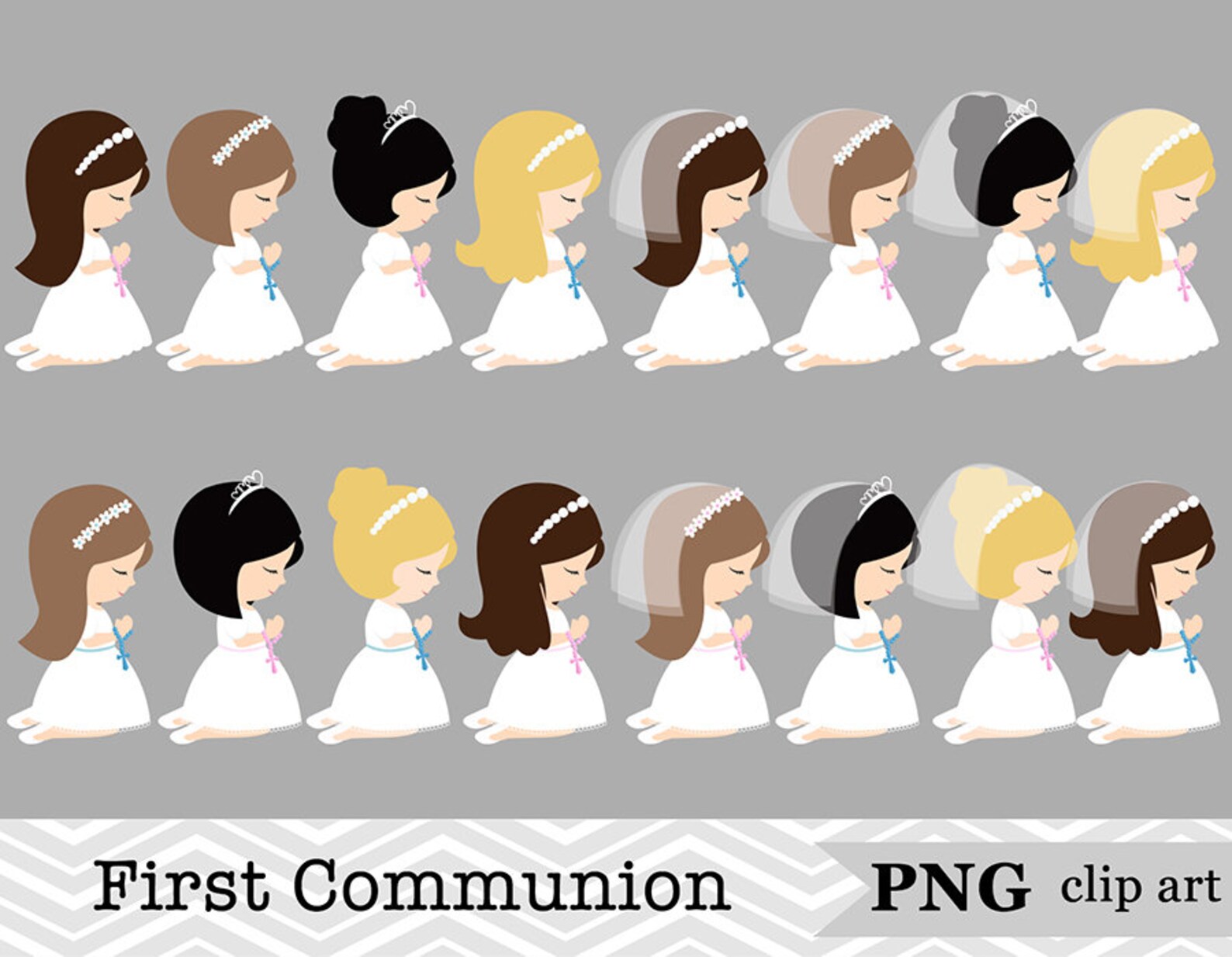 78 Niña Primera Comunión Clip Art Primera Comunión Clipart - Etsy México