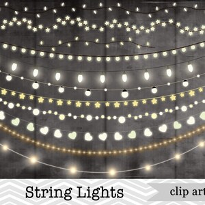 String Lights Clip Art, Festival Lights Clipart, Christmas Lights ...