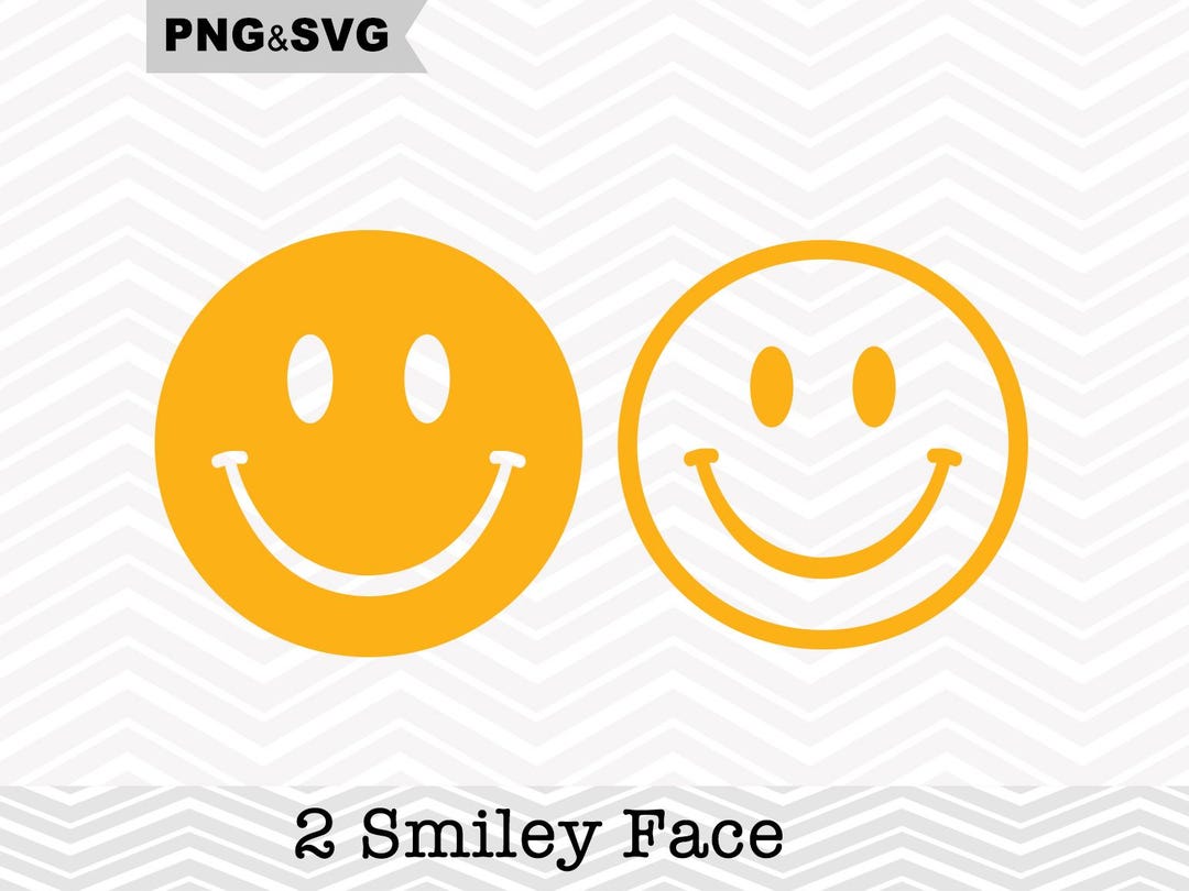 2 Smiley Face SVG, Smiley Face Clipart, Emoji SVG Cut File for Cricut ...