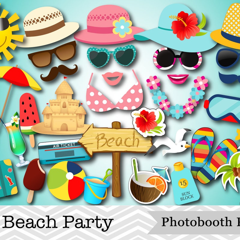 Summer Photo Booth Props - Etsy