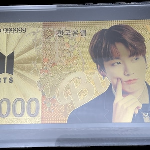 BTS: 24k South Korean Won Gold Note - Etsy