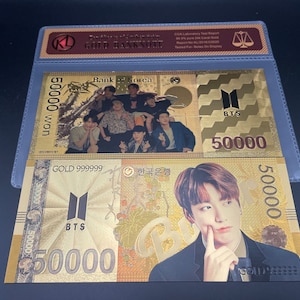 BTS: 24k South Korean Won Gold Note - Etsy