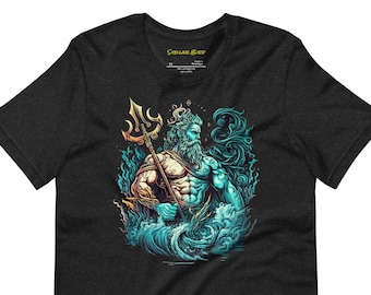 Poseidon T-shirt Greek Mythology Shirt Greek Gods - Etsy