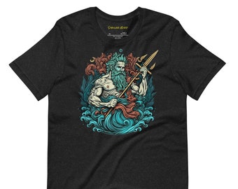 Poseidon T-shirt Greek Mythology Shirt Greek Gods - Etsy
