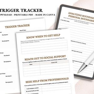 Addiction Recovery Worksheets Printable, Addiction Recovery Journal ...