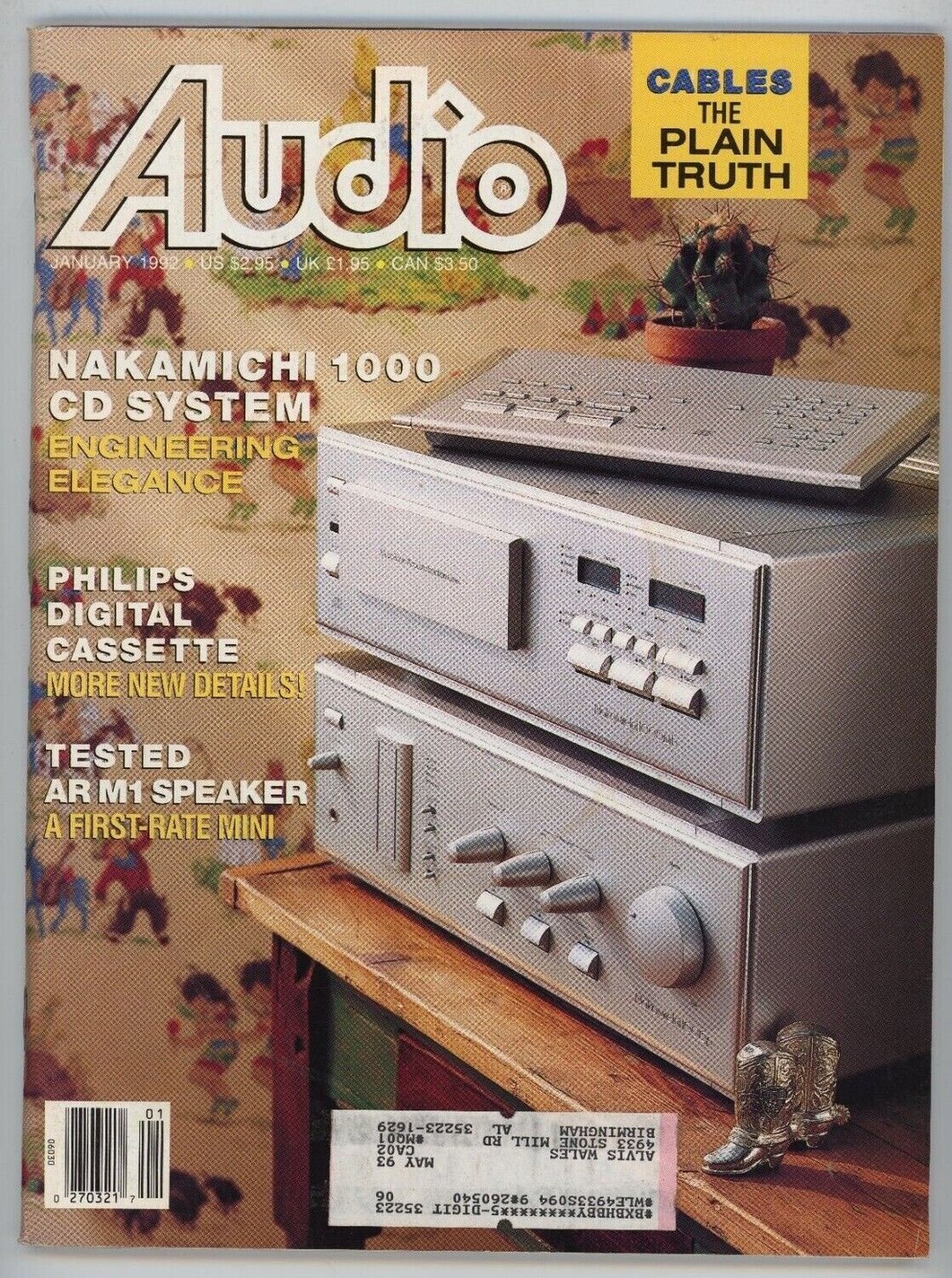 Audio Magazine 1992 Jan Nakamichi Atwater Kent Vintage Radio DCC Van ...