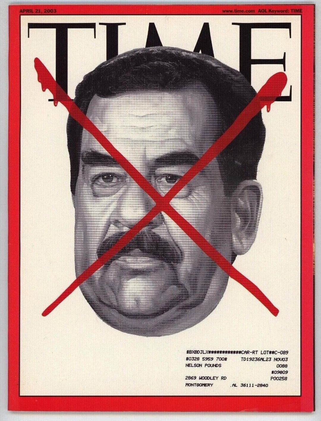 Time Magazine Apr 2003 Saddam Hussein X Iraq Bush War Terror 9/11 Uday ...