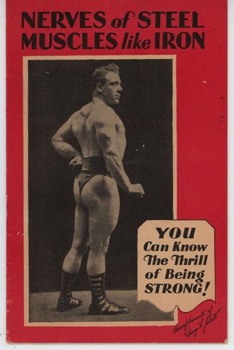 1930 Nerves of Steel Muscles Like Iron George Jowett Bodybuilding ...