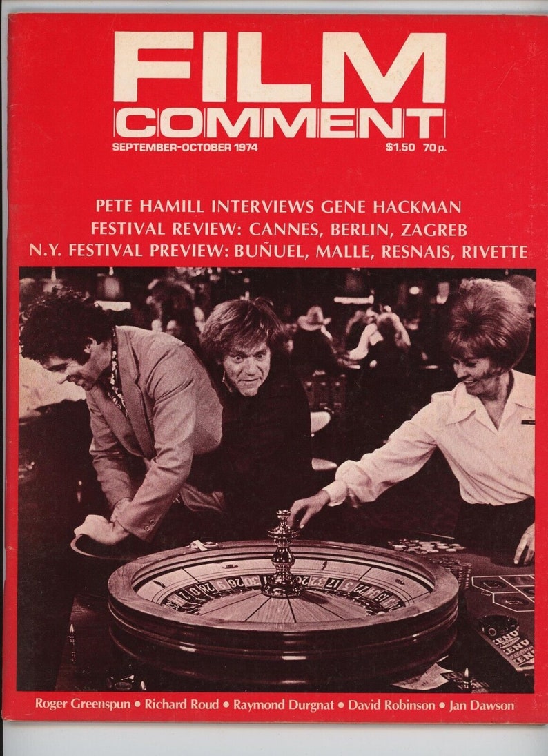 Film Comment Sept-oct 1974 Gene Hackman George Segal Jacques Rivette ...