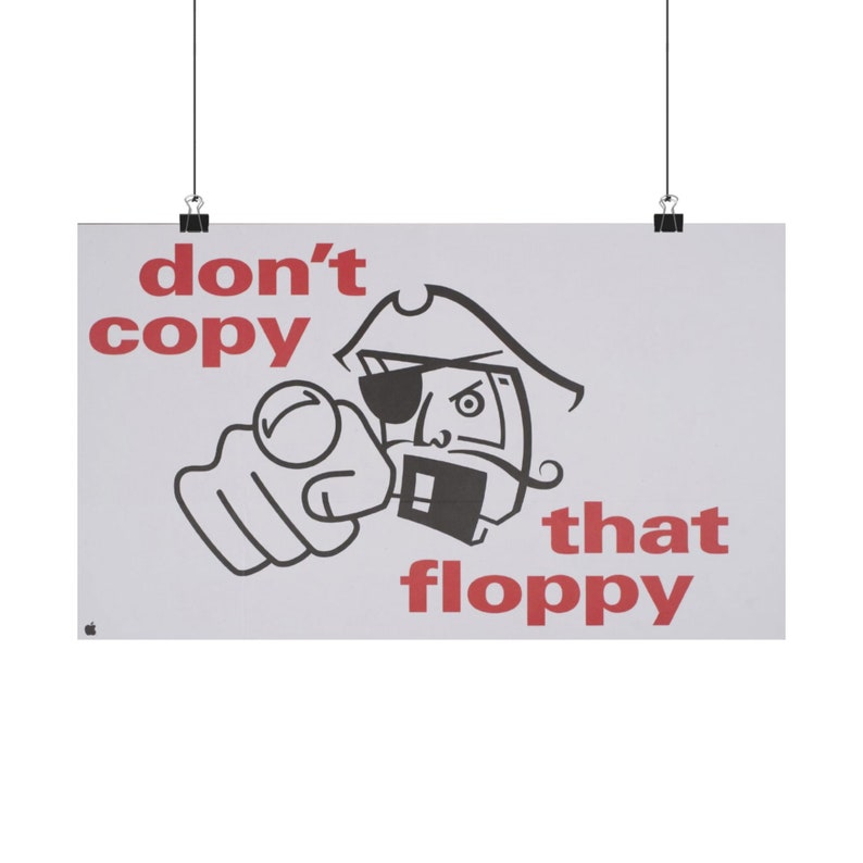 Don't Copy That Floppy 90s Anti-piracy Ad Apple Computer Pirate ...