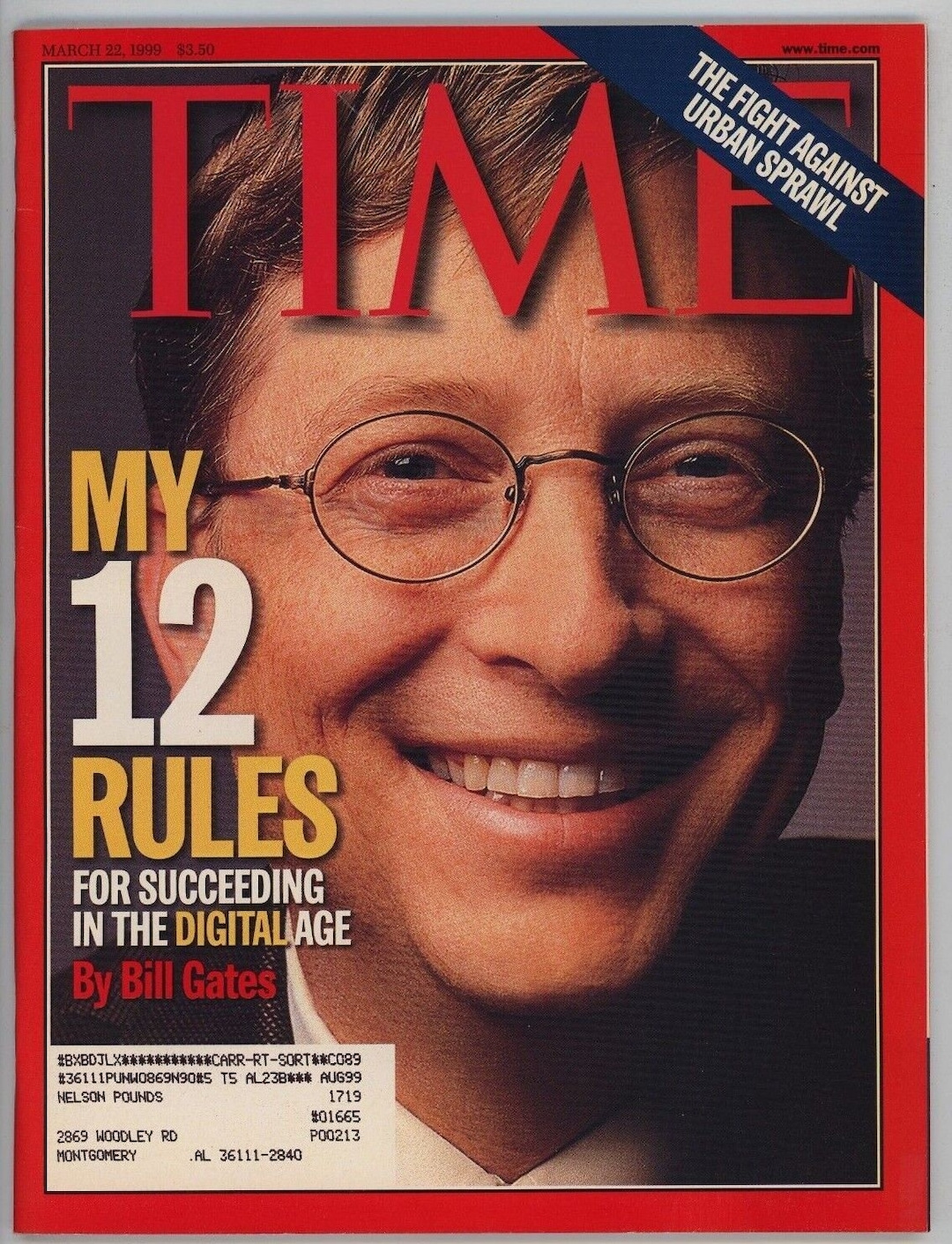 Time Magazine Mar 1999 Bill Gates Microsoft Hugh Hefner Dimaggio ...