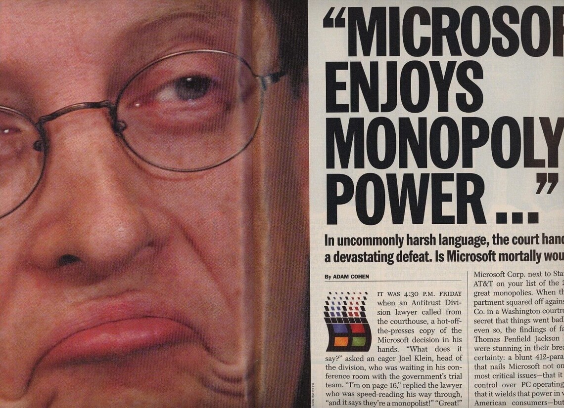 Time Magazine Nov 1999 Bill Gates Microsoft Mccain Bush Iran Almodovar ...
