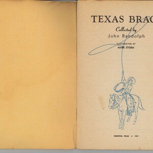 1947 Texas Braggs John Randolph Mark Storm Tourist Booklet Guide Travel ...