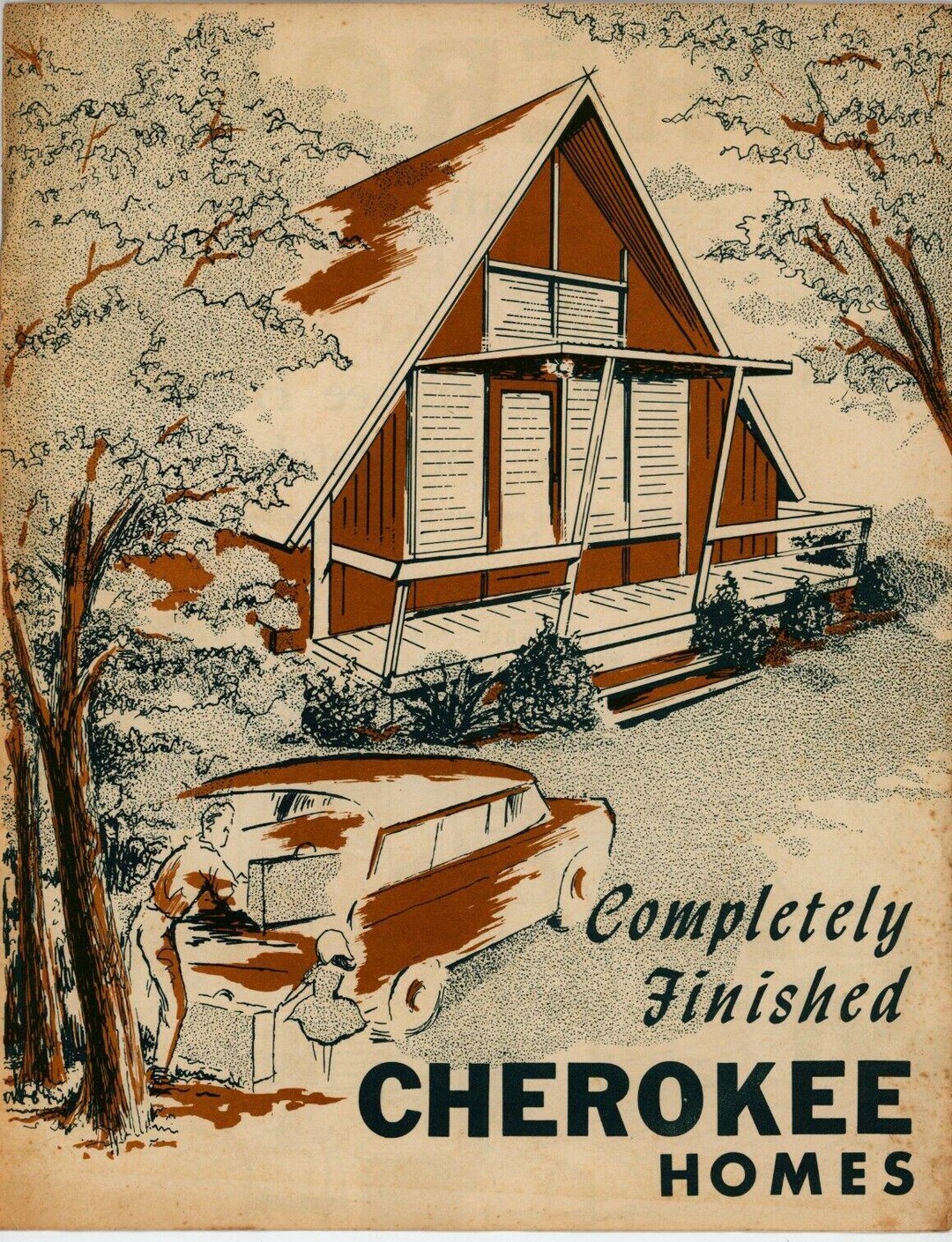 1960s Cherokee Homes Brochure Vacation MCM Manufactured Home Catalog ...