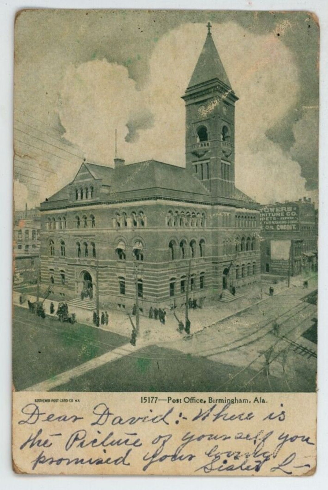 1906 Birmingham Alabama Post Office Usps Antique Postcard AL - Etsy