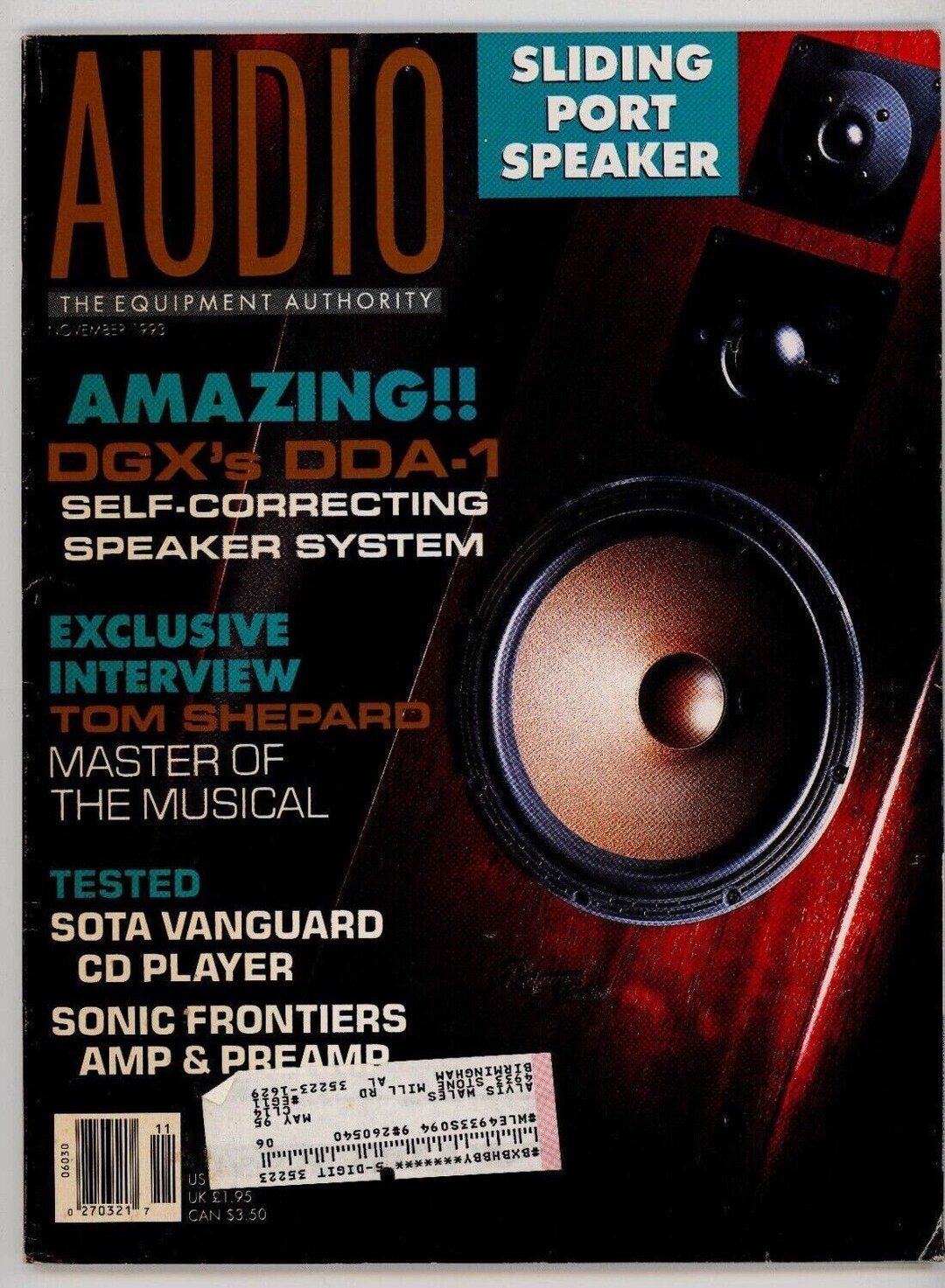 Audio Magazine 1993 Nov Tom Shepard DGX DDA-1 Neumann Audioquest Sota ...