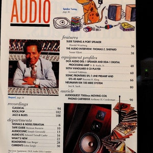 Audio Magazine 1993 Nov Tom Shepard DGX DDA-1 Neumann Audioquest Sota ...