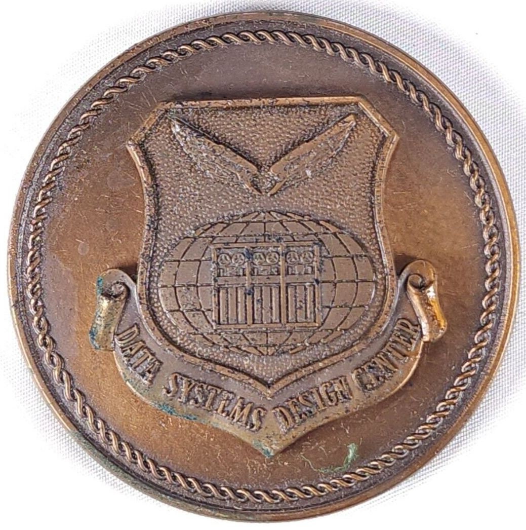 1970s Air Force Data Systems Design Center Medal Challenge Coin USAF 3 ...