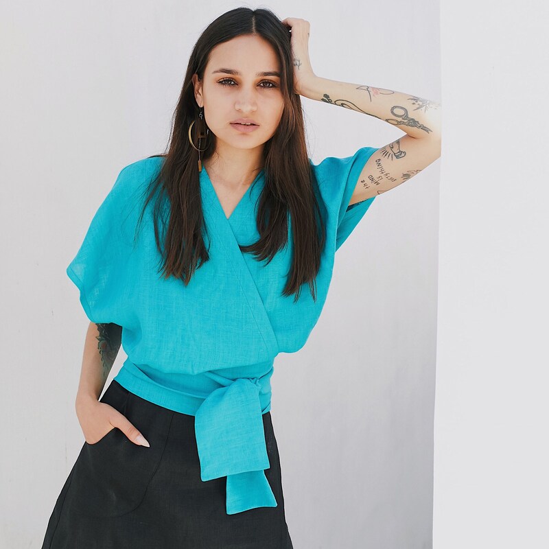 Wrap Tops - Etsy