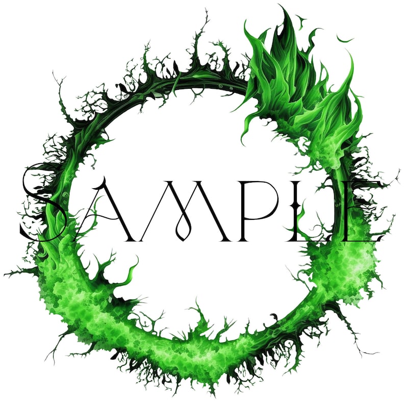 VTT Token Frames/token Border Arcane Fire (green) W/custom Masks - Etsy