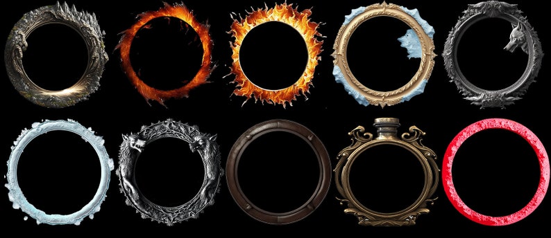 VTT Token Frames/token - Token Pack 2 - Etsy