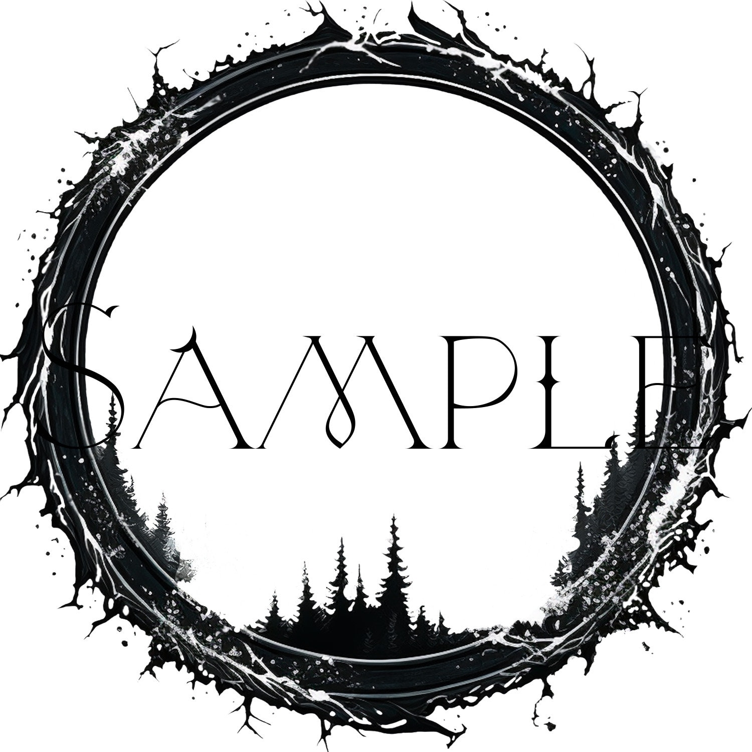 VTT Token Frames/token Border Dark Forest - Etsy