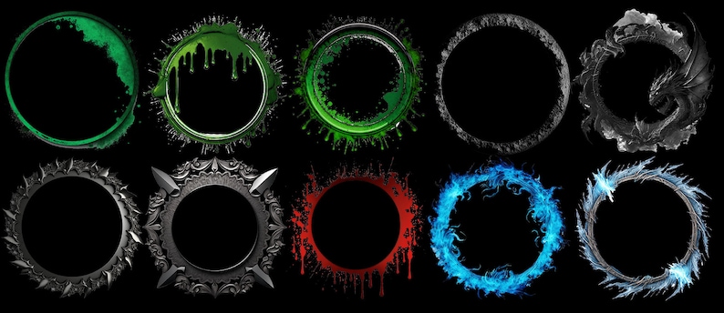 VTT Token Frames/token - Token Pack 1 - Etsy