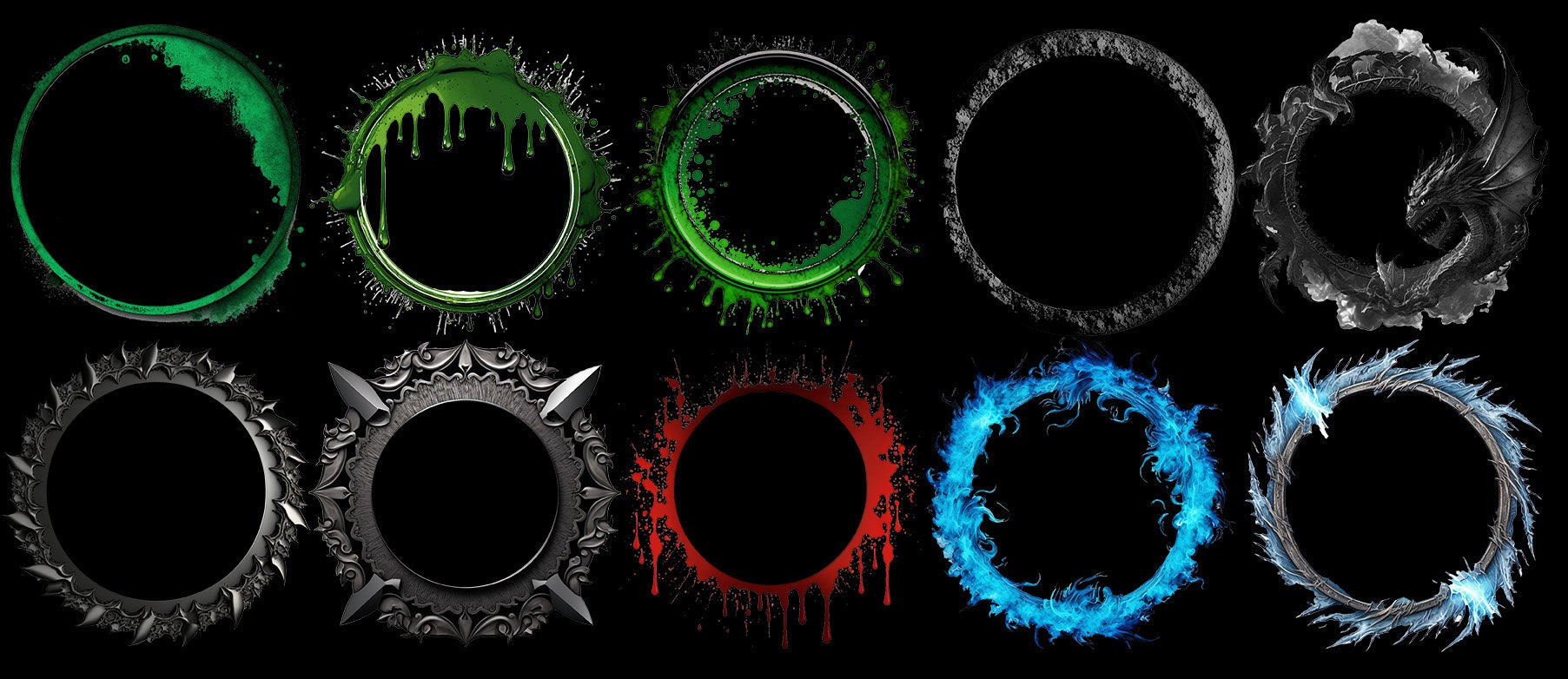 VTT Token Frames/token - Token Pack 1 - Etsy