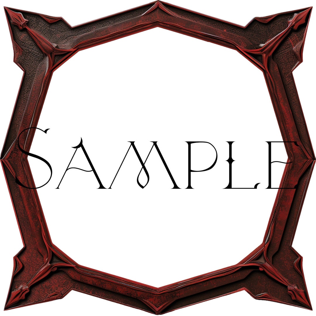 VTT Token Frames/token Border Crimson Thorns Hex - Etsy