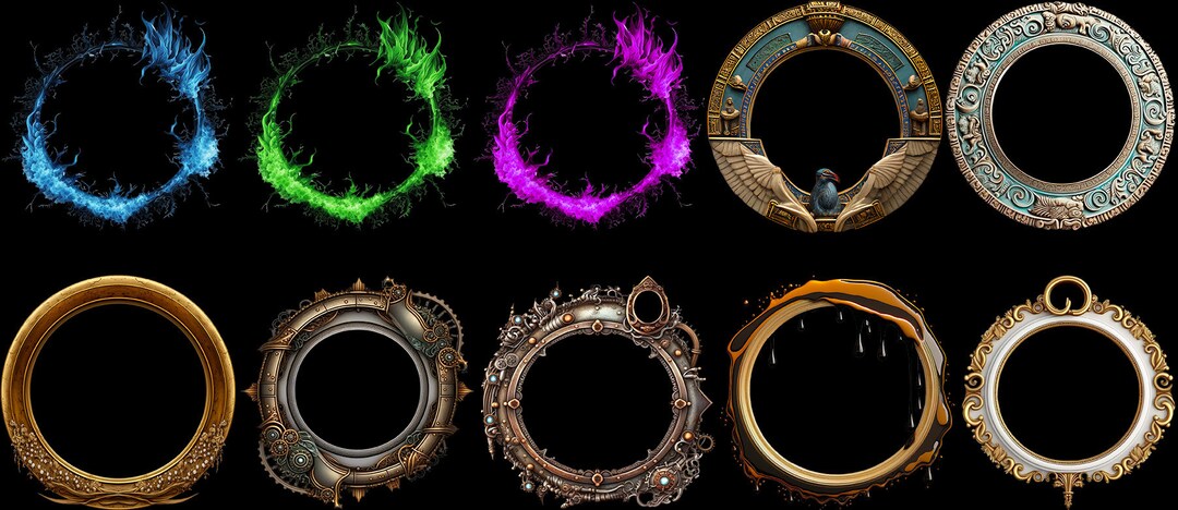 VTT Token Frames/token - Token Pack 12 - Etsy