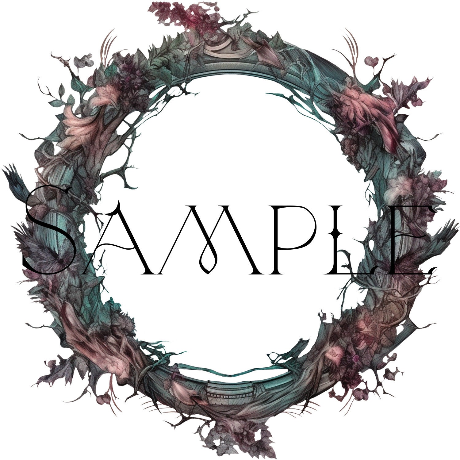 VTT Token Frames/token Border Enchanted Florabound Oval - Etsy