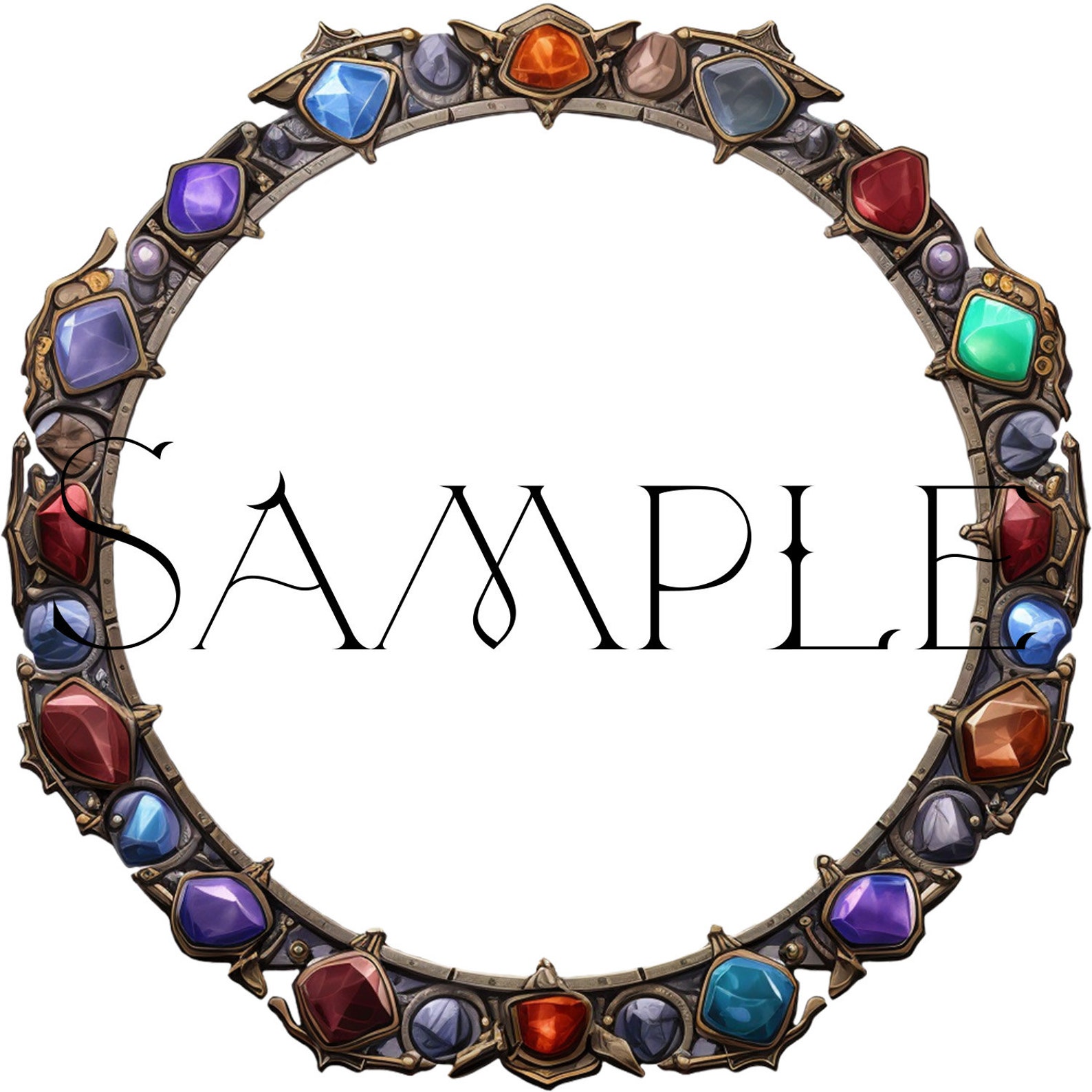 VTT Token Frames/token Border Gemstone Circle - Etsy