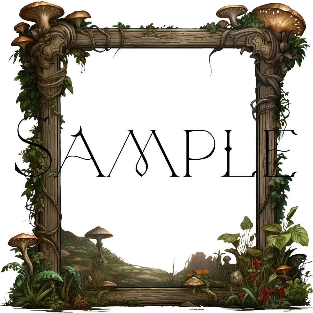 VTT Token Frames/token Border Fungi Druid Square - Etsy