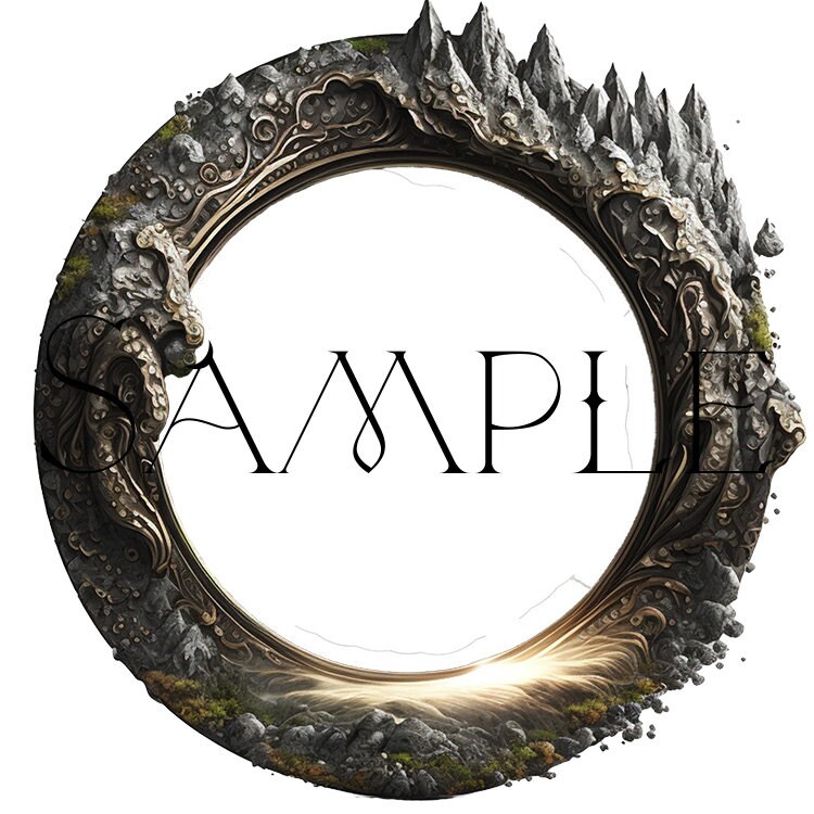 VTT Token Frames/token Border Fantasy Mountains - Etsy