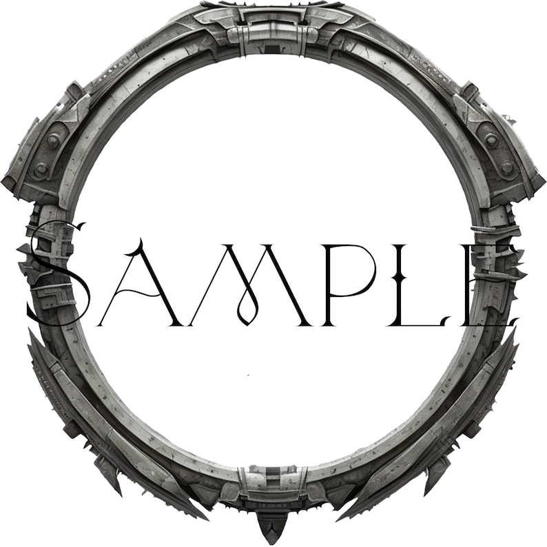 VTT Token Frames/token Border Dark Metal Robotic - Etsy