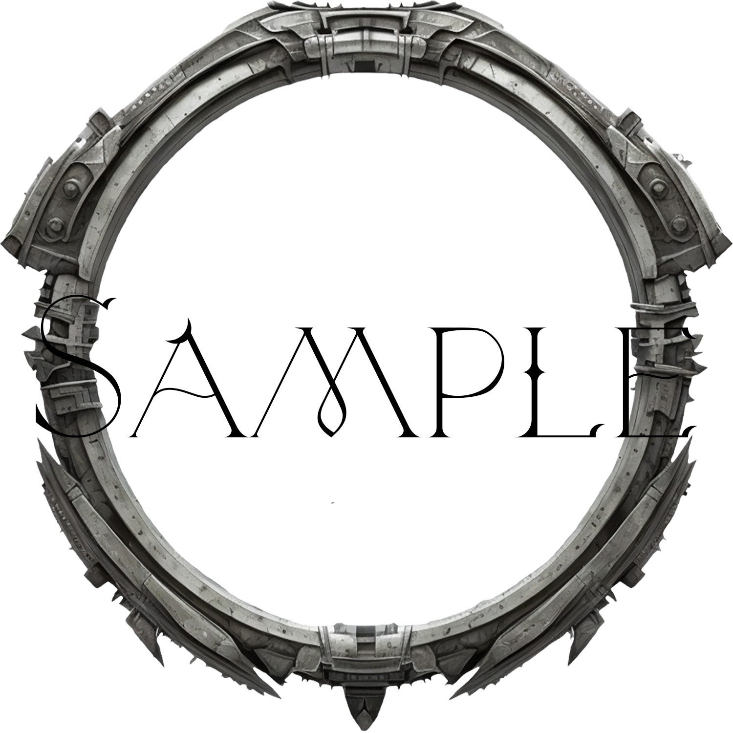 VTT Token Frames/token Border Dark Metal Robotic - Etsy