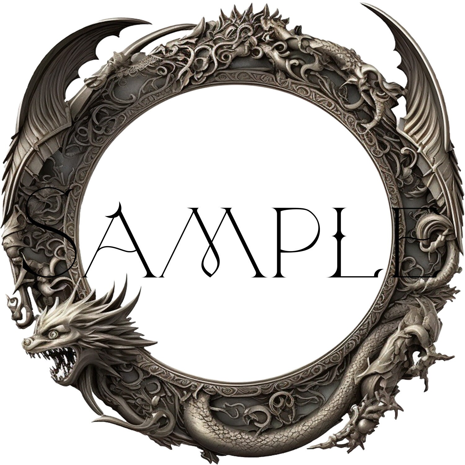 VTT Token Frames/token Border Stone Dragon - Etsy