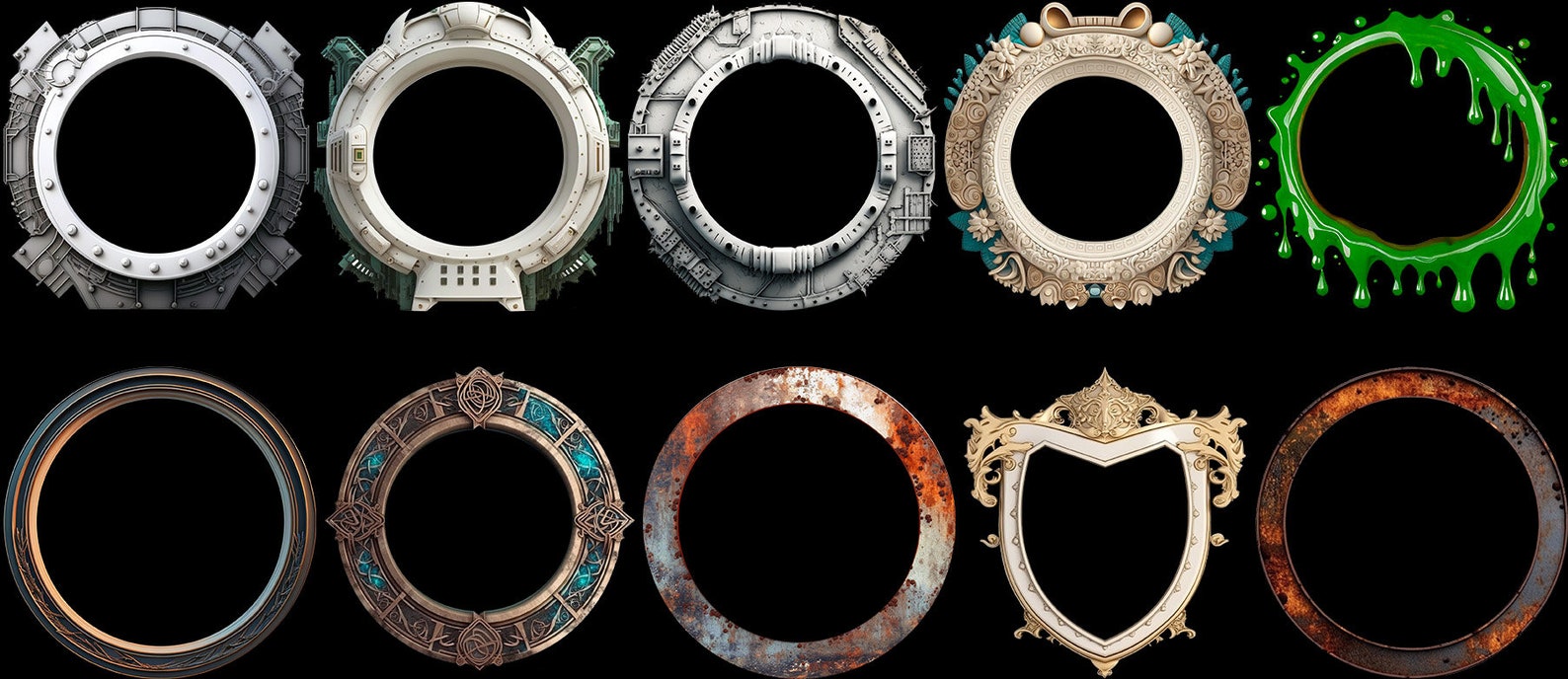 VTT Token Frames/token - Token Pack 14 - Etsy