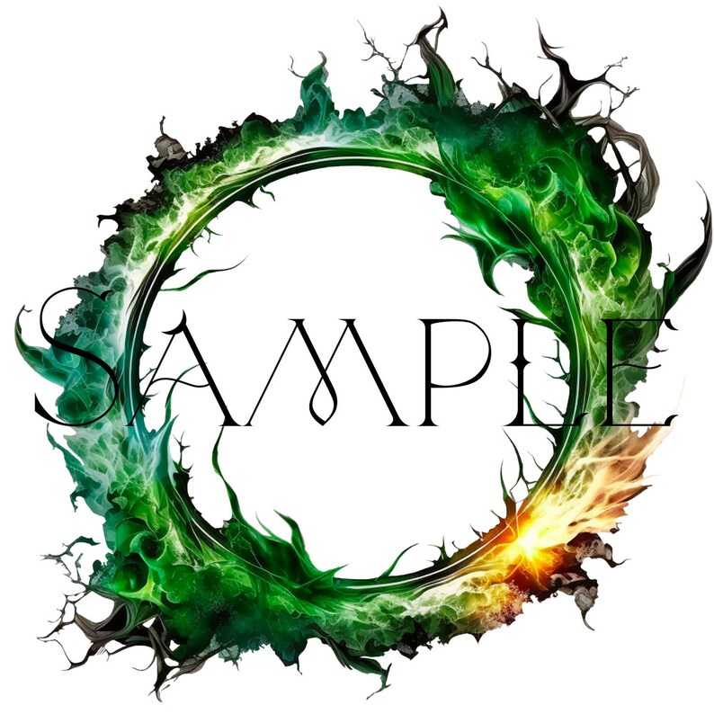 VTT Token Frames/token Border Eldritch Flames - Etsy