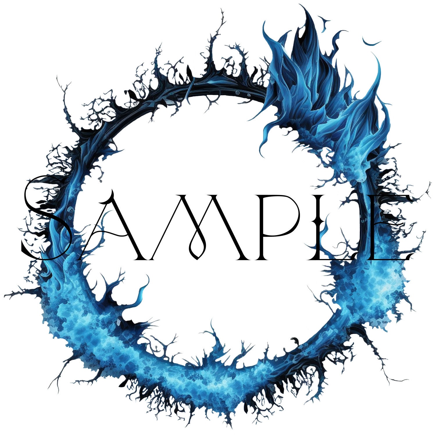 VTT Token Frames/token Border Arcane Fire (blue) W/custom Masks - Etsy