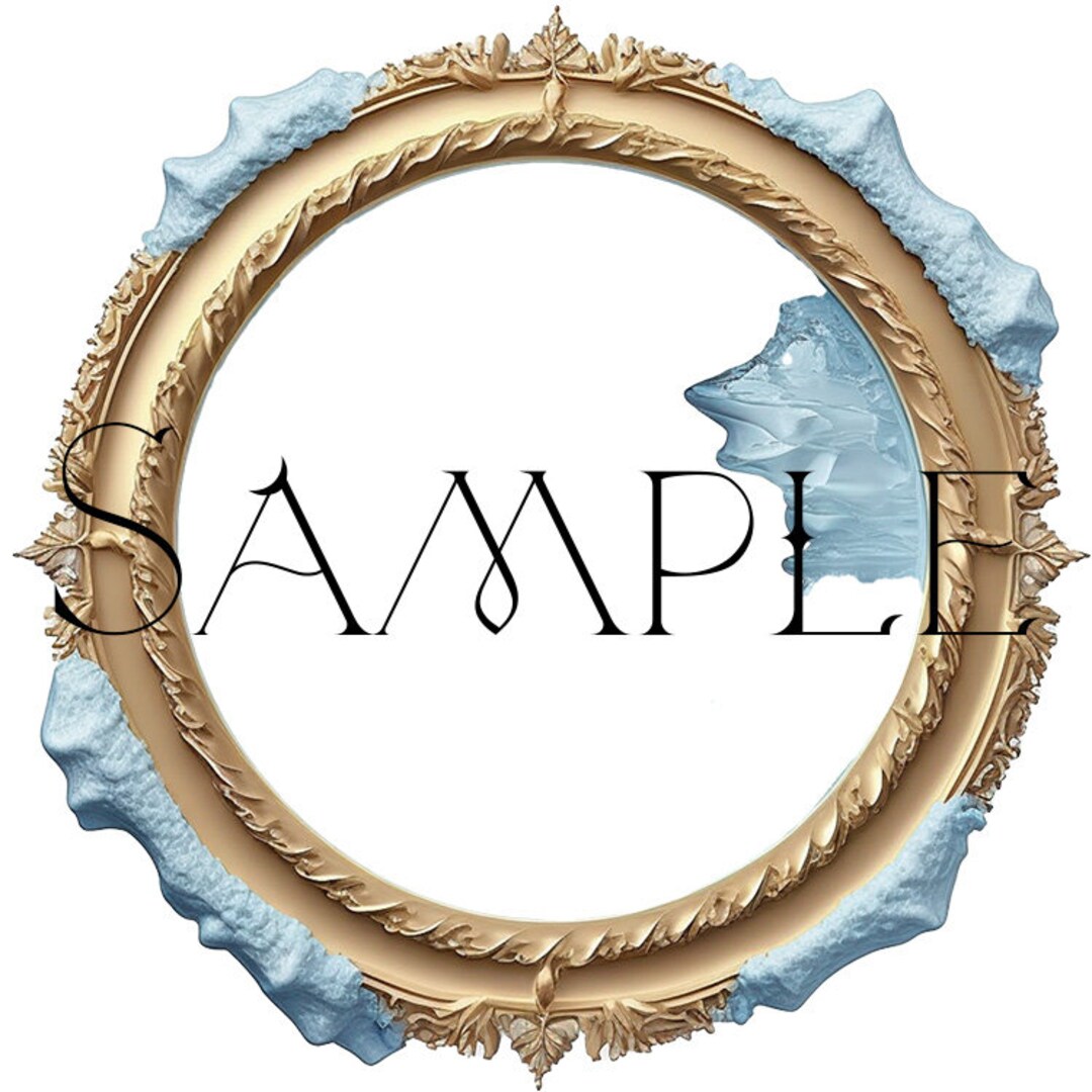 VTT Token Frames/token Border Gold Ice W/custom Masks - Etsy