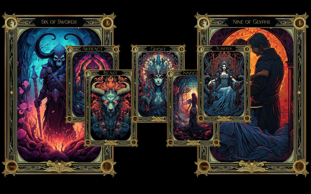 D&D - Tarokka Deck Reimagined - Physical Deck Custom Shipping - Etsy